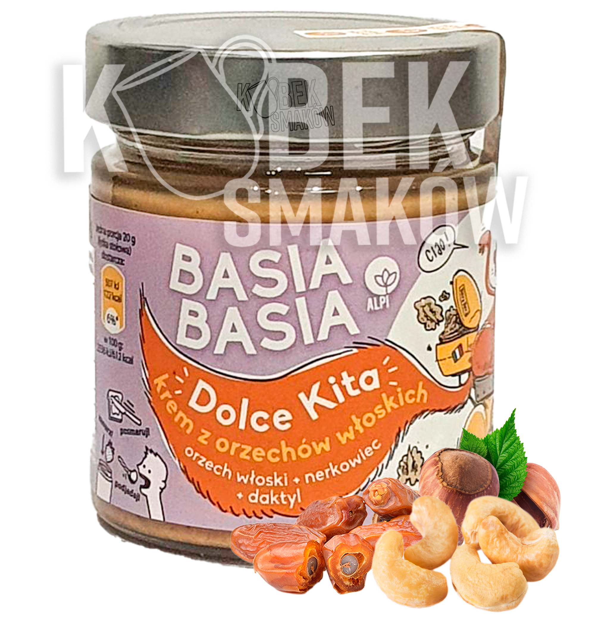 Krem orzechowy DOLCE KITA BASIA BASIA 200 g Kubek Smaków